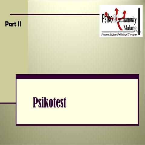 Psikotes 1 | PPT