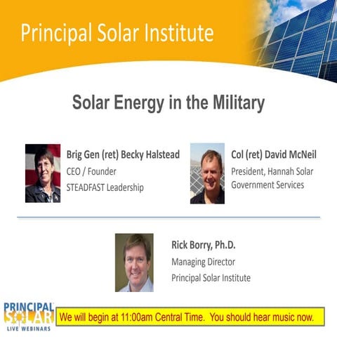 Solar Energy in the Military | PPTX
