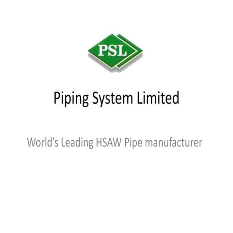 Psl Ltd | PPTX