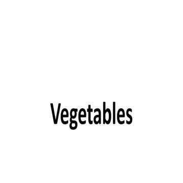 vegetables names | PPTX