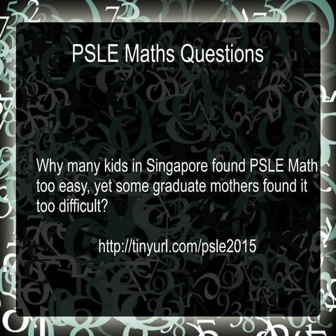 Psle maths | PPT