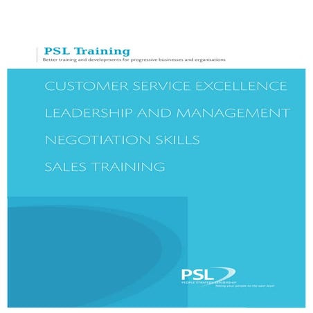 PSL Training | PDF | Business Administration | Business