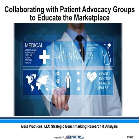 Best Practices in Patient Advocacy Groups Collaboration and ...