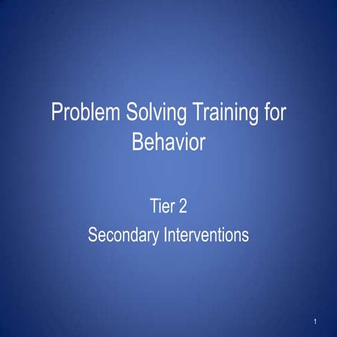 Psm behavior tier 2 8212 | PPTX