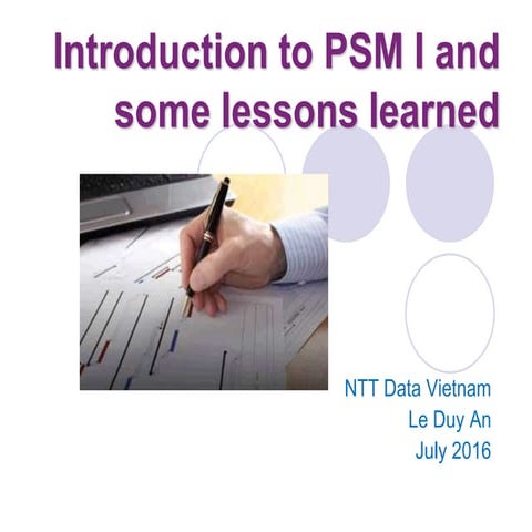 Psm I lesson learned | PPTX