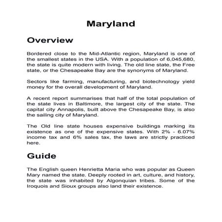 Maryland | PDF