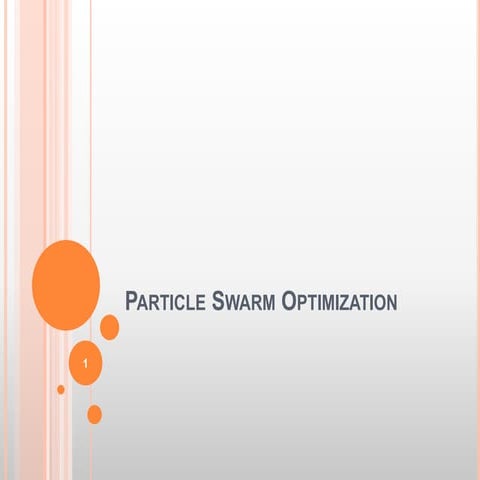 Particle Swarm Optimization A Circuit Optimization Problem Ppt 