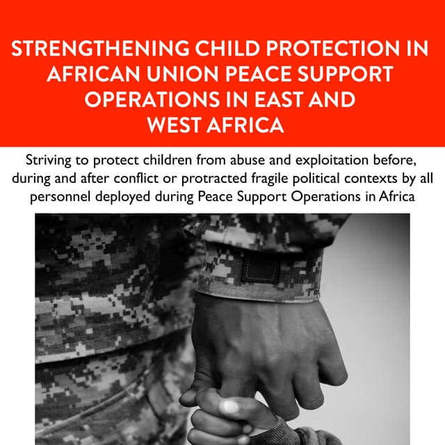 Strengthening Child Protection in Peace Support Operations in East and ...