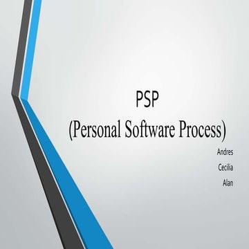 Psp Personal Software Process | PPTX | Computer Software and ...