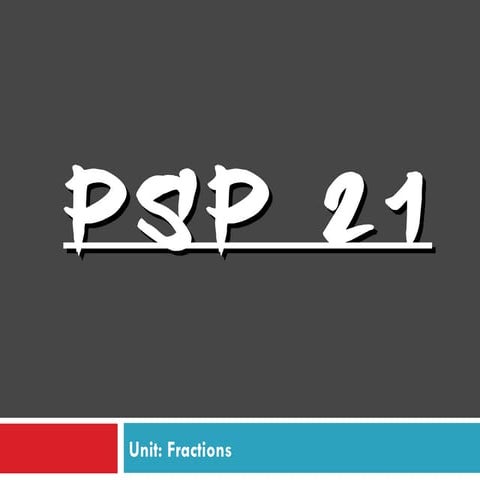 Psp 21 25 | PPT