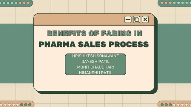 F.A.B. Features, Advantages and Benefits | PPTX