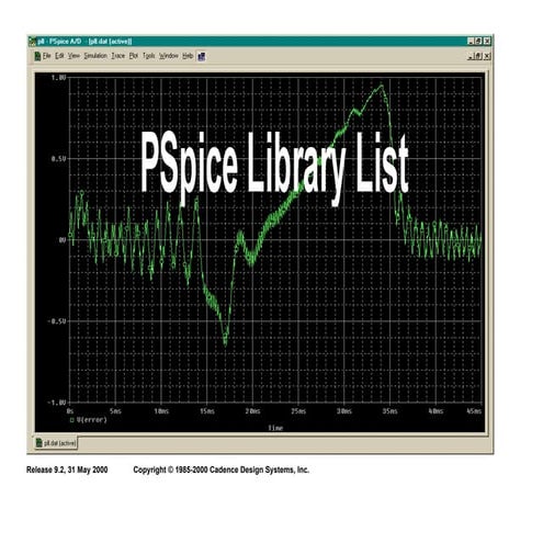 P spice libraryguide_orcad | PDF