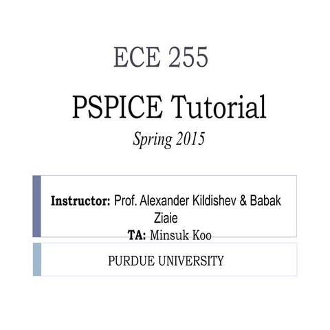 PSpice Tutorial_2015.pptx | Technology & Computing