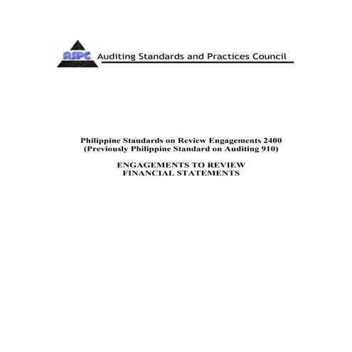 Psre 2400 | PDF