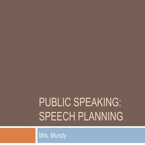Ps speech planning | PPT