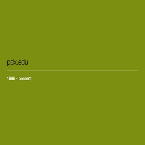 pdx.edu ::// 1996 - 2010 | PPT
