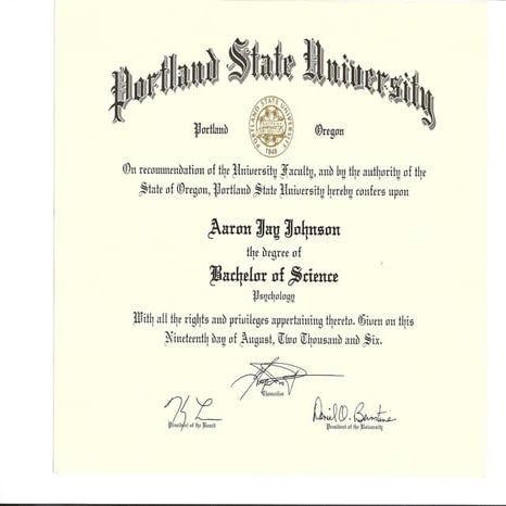 PSU Diploma *Psychology | PDF