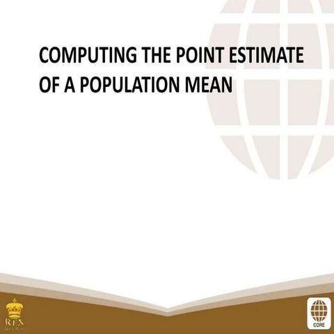 Comprehensive Guide to Computing Point Estimates of Population Means | PDF
