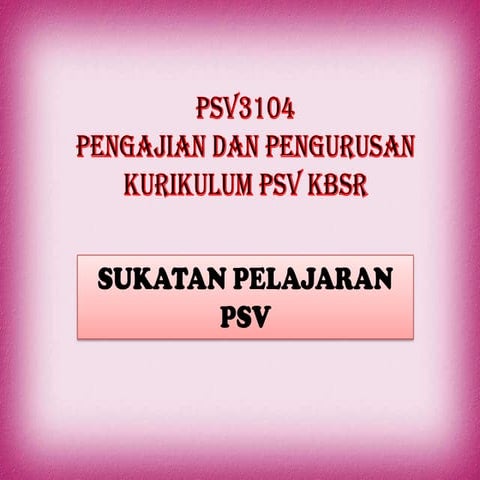 Dokumen standard psv tahun 4 | PDF