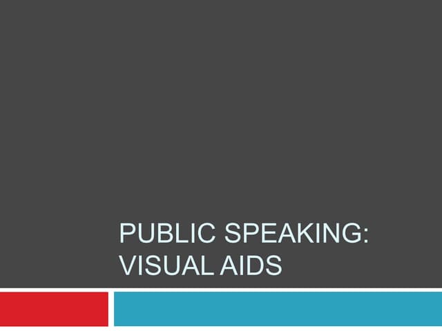 Visual Aids and Its Types | PPTX