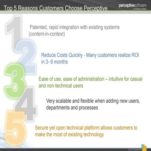 Why ECM from Perceptive Software? | PPT
