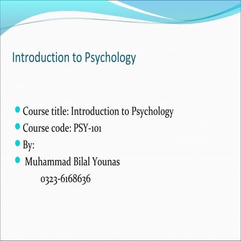 Psy 101 lec3 | PPT