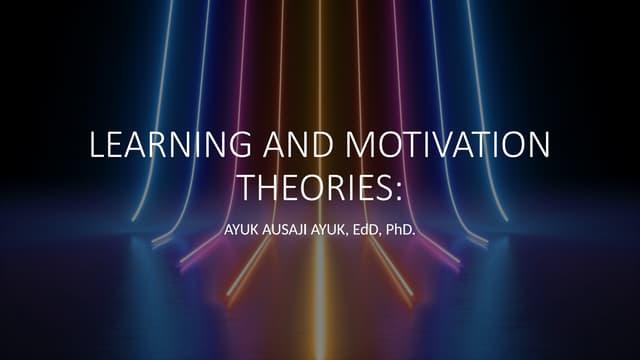 Kohler Insightful learning theory | PPTX