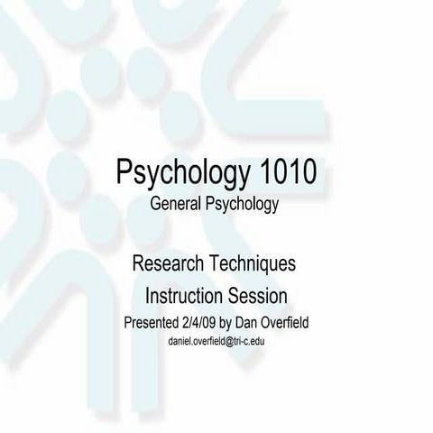 Psy1010 | PPT