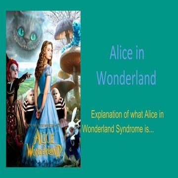 Natalie's Alice in Wonderland Syndrome project | PPTX