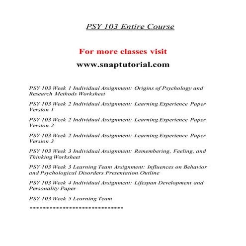 Psy 220 psy220 | PDF