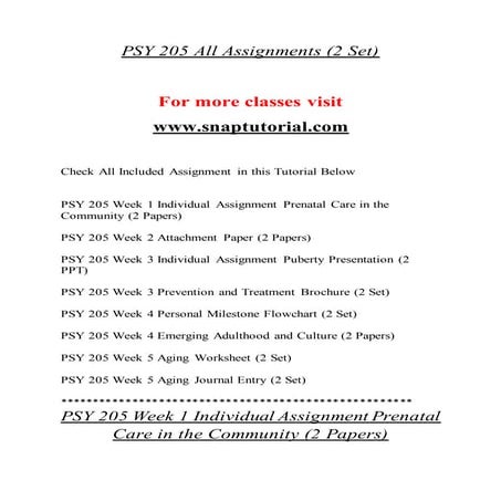PSY 205 Effective Communication - snaptutorial.com