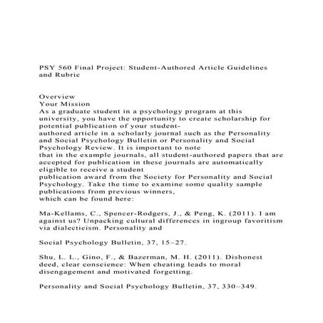 PSY 560 Final Project Student-Authored Article Guidelines a.docx