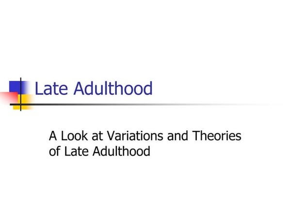 Lifespan Development Lesson 1 Slides
