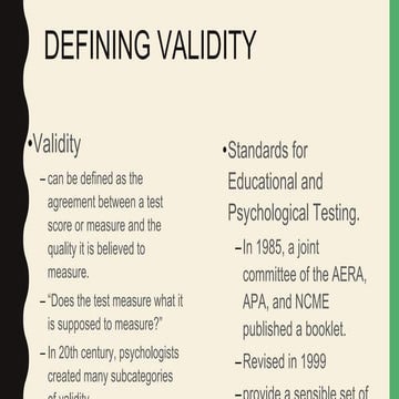 PSYCH 11NN -VALIDITY.pdf Psych Assessment. Ctto. | PPT