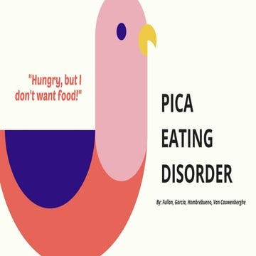 What is Pica (Eating Disorder)? | PDF