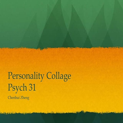 Psych31_Personality Collage | PPT