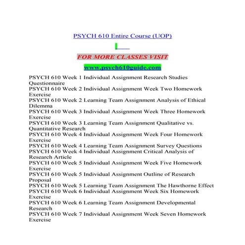 PSYCH 655 Massive Success / snaptutorial.com
