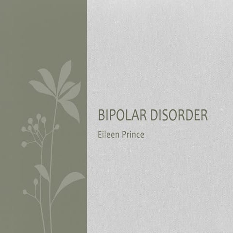 Bipolar Disorder | PPTX