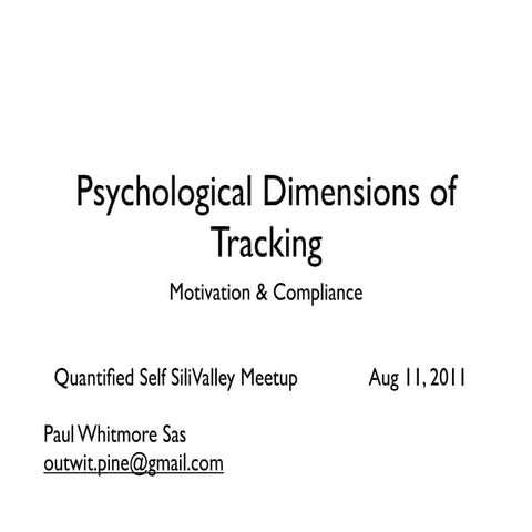 Psychological Dimensions of Tracking | KEY