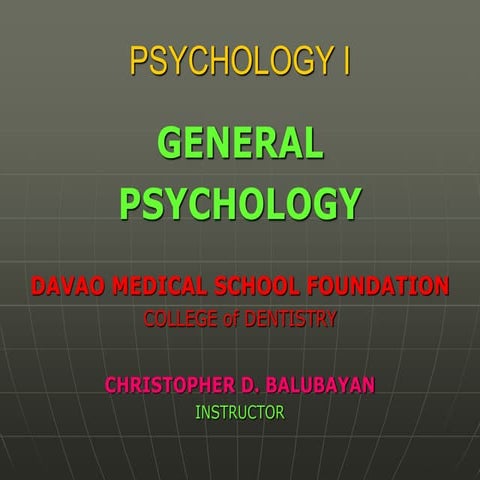 Psyche Introduction 2 | PPT