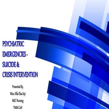 Psychiatric emergencies | PPTX