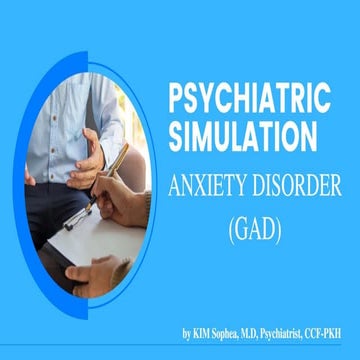 Psychiatric Simulation GAD1.2.pdf for students | PDF