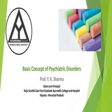 Basic Concept of Psychiatric Disorders | PPT