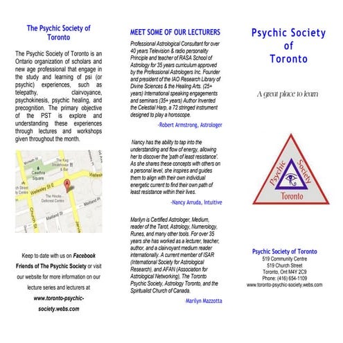 Psychic brochure fall 2012 | PDF