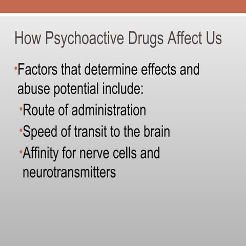 Psychoactivedrugs | PPT