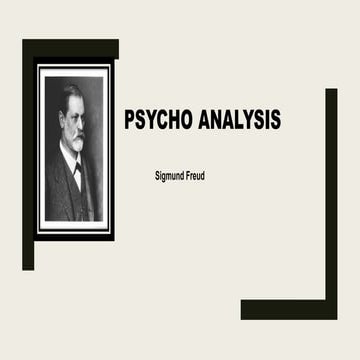 Psycho analysis | PPT