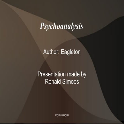 Psychoanalysis freud | PPT
