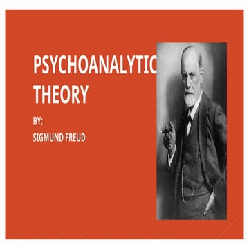 Psychol Analysis of Sigmund Freud with examples | PPTX