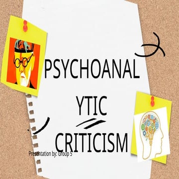 Psychoanalytic-Criticism for literary criticism | PPTX