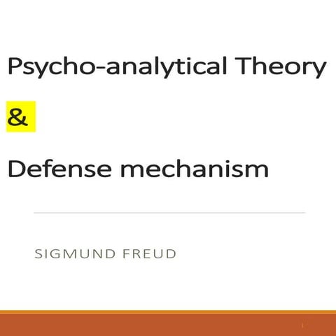 Psychoanalytical theory and defense mechanism.ppt